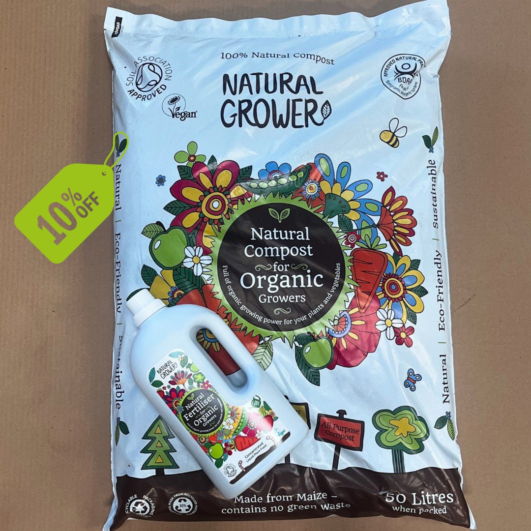 Compost and 2L Liquid Organic Fertiliser Bundle - Save 10% – Natural Grower