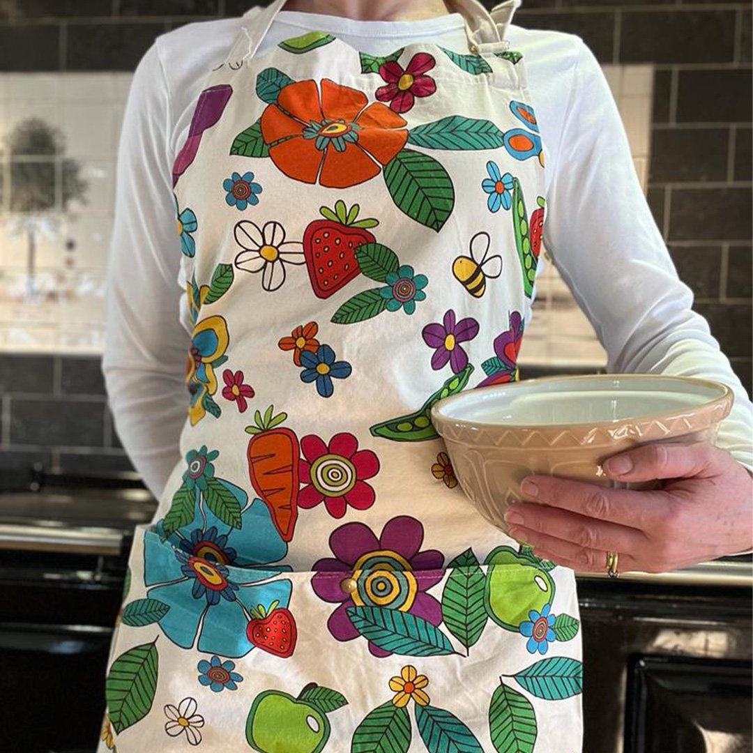 Gardening Apron - Flower Power - Full Length – Natural Grower